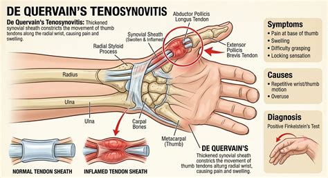 De Quervains Tenosynovitis Understanding Symptoms And Management Fivali