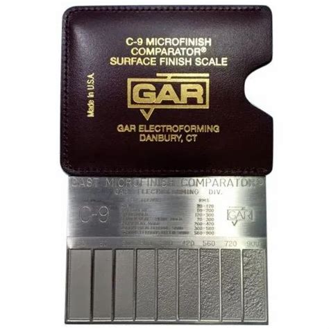C 9 Microfinish Comparator Surface Finish Scale For Laboratory Rs