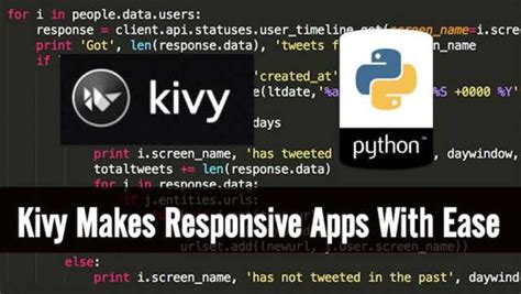 Kivy A Cross Platform Python GUI Framework To Code Apps With Ease