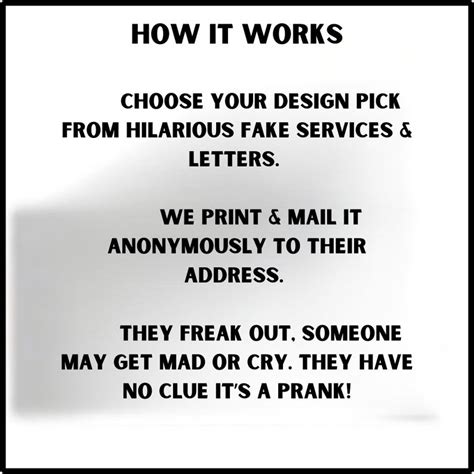 Anonymous Fake Subscription Letter Anonymous Prank Mail Etsy