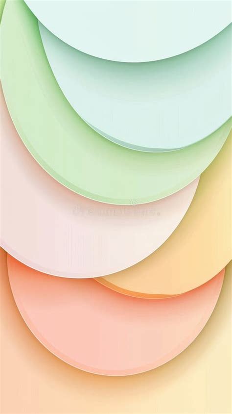Soft Pastel Colored Circles Are Overlapping Creating A Soothing And Visually Appealing Abstract