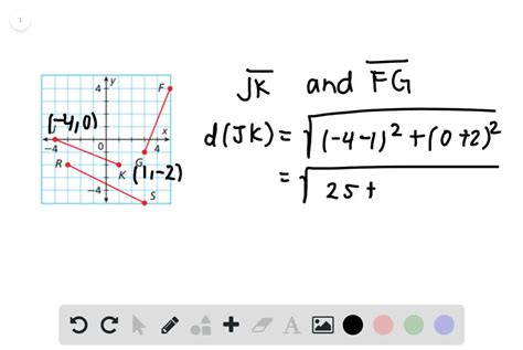 Solvedfind The Length Of The Given Segments And Determine If They Are