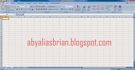 Fungsi Menu Dan Ikon Pada Program Microsoft Excel 2007 ~ Rico Sastra