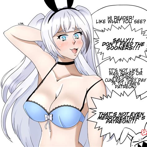 Rule 34 1girls 4th Wall Breaking Blue Eyes Blush Blush Lines Bow