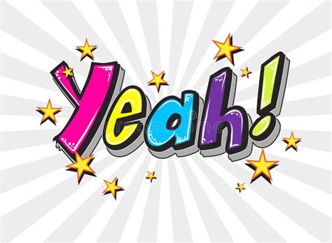 Yeah Stock Illustration Illustration Of Colorful Explode