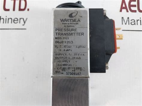 Wartsila Danfoss Mbs 5153 Pressure Transmitter Aeliya Marine