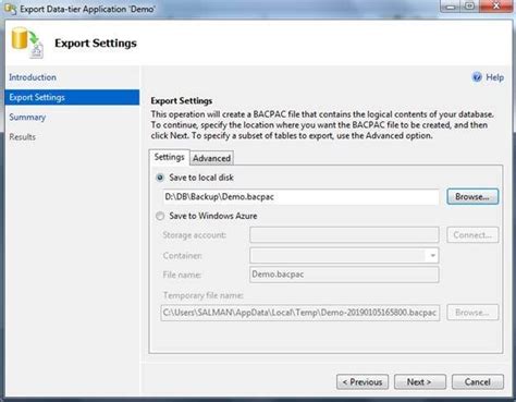 Backing Up And Restoring Database Without Using Bak File