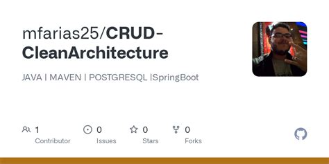 Github Mfarias Crud Cleanarchitecture Java Maven Postgresql Springboot
