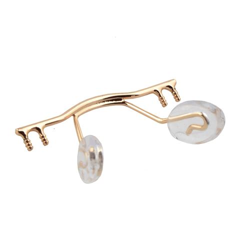 10pcs Eyeglass Nose Bridge Rimless Pads Stainless Steel Nose Pads In
