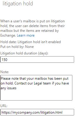 How To Place A Mailbox On Retention Hold In Exchange Online