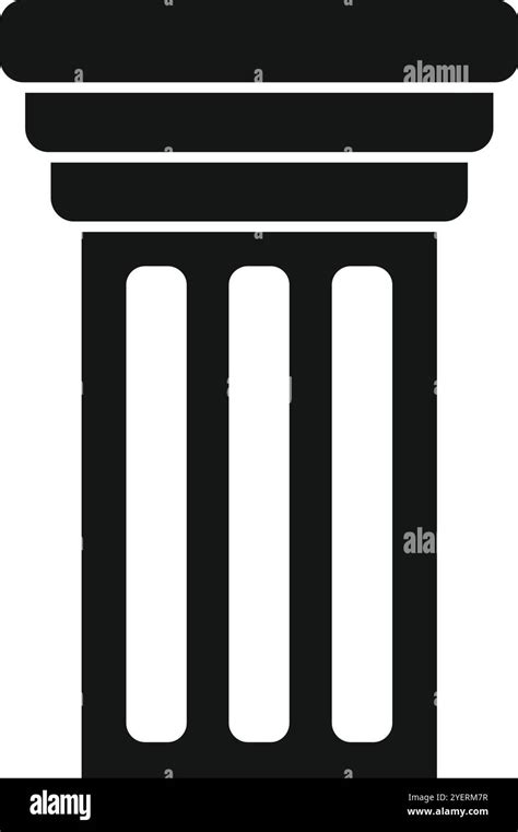 Simple Yet Elegant Black Column Represents Classical Architecture