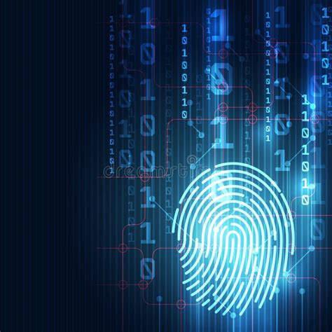 Binary Fingerprint Stock Illustrations 2443 Binary Fingerprint Stock