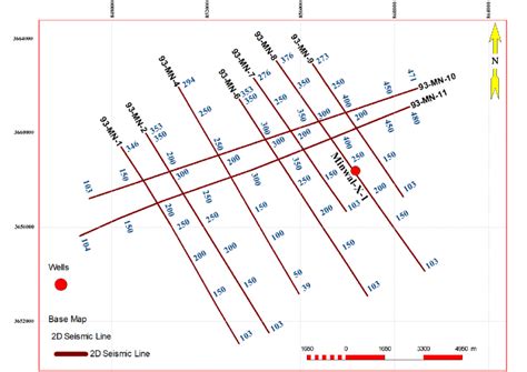 Seismic Line Orientation On The Base Map Of Study Area Download