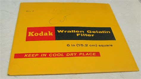 Wratten Gelatin Filter No 0 Filters Iris Diaphragms And Slits Bmi