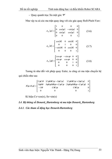 Robot Scara Tính Toán Động Học And Điều Khiển Pdf