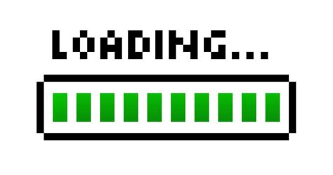 Premium Vector Retro Loading Bar Loading Pixel Style Set Of Loading Icons Retro Style