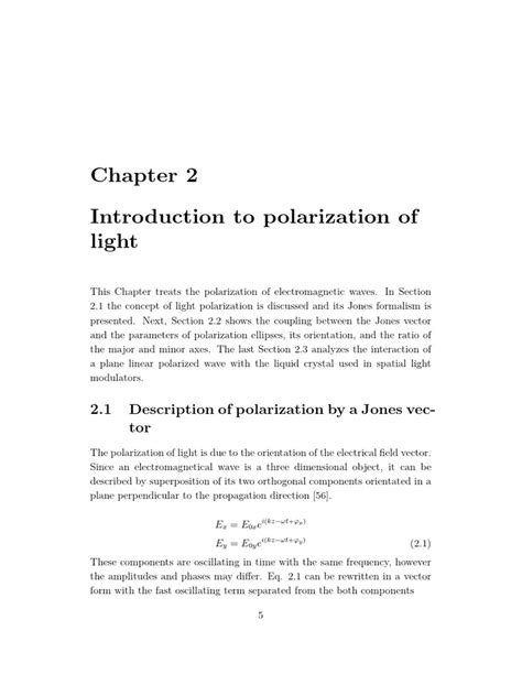 Chapter2introductiontopolarizationof Light Pdf