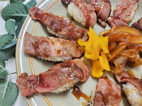 소고기초밥 만들기 ~ 숯불향이 가득한 소고기초밥 만드는법