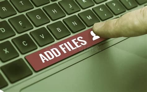Text Caption Presenting Add Files Business Overview To Put More Information To A Certain Person