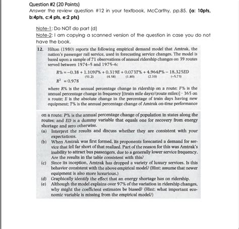Solved Question 2 20 Points Answer The Review Question
