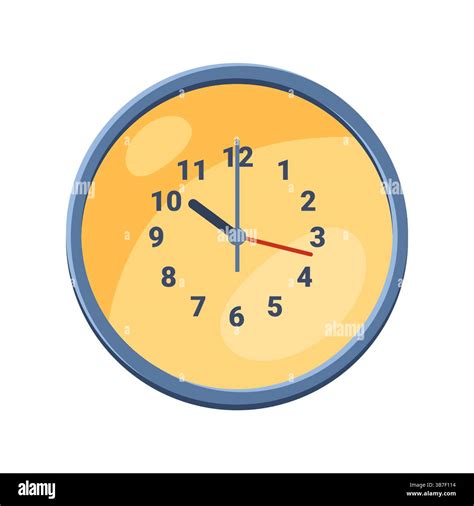 Vector Wall Clock Or Round Retro Timepiece Classic Analog Or