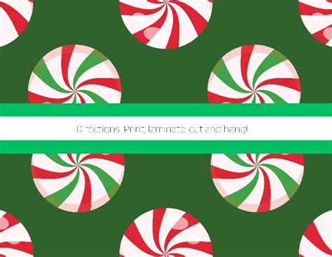 Holiday Candy Bulletin Border Printable Bulletin Boarder Pdf