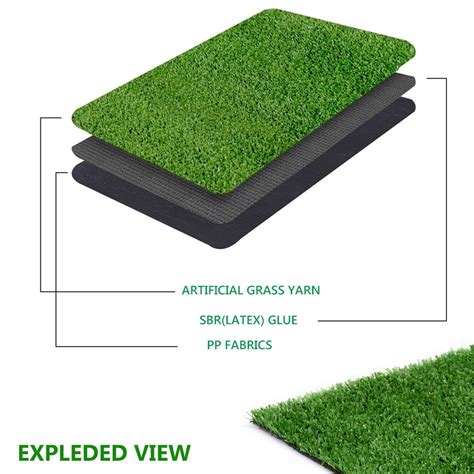 Saewud 5ft Artificial Grass Mat Synthetic Turf Lawn For Garden Pet