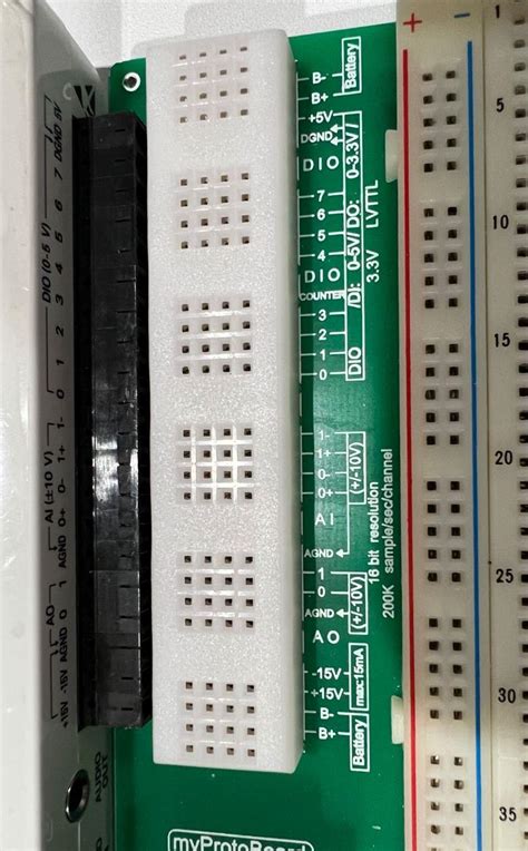 How Do I Wire A Mydaq To Gain 10v Power Supply Using