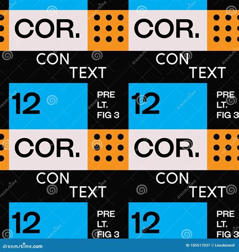 Context Abstract Typographic Pattern Stock Vector Illustration Of Print Dots