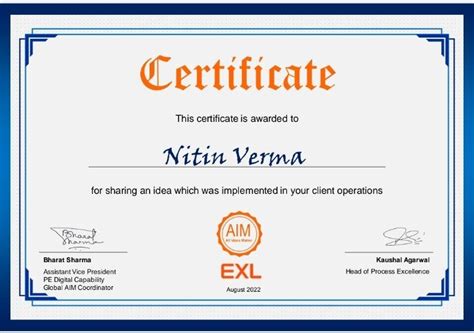 Nitin Verma On Linkedin Another One Added Under Achievements
