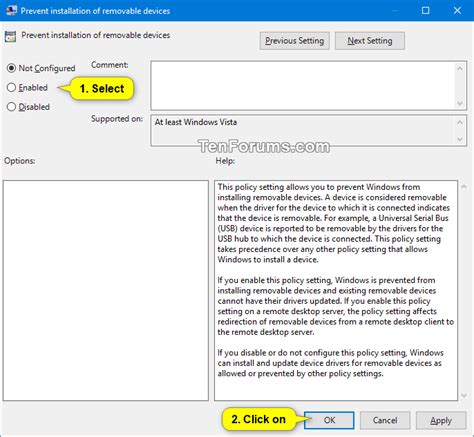 Enable Or Disable Installation Of Removable Devices In Windows Tutorials