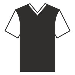 V Neck T Shirt Flat Icon PNG SVG Design For T Shirts