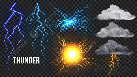 Lightning Thunder Electricity Vector Design Images Thunder Vector Lightning Light Electric