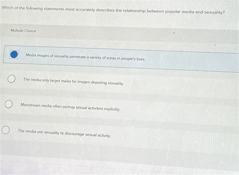 Solved Which Of The Following Statements Most Accurately Chegg Com