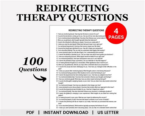 Redirecting Therapy Questions Conversation Starters Therapy Interventions Phrases Therapy
