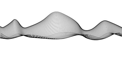 Abstract Wavy Background Thin Line Wavy Abstract Vector Background