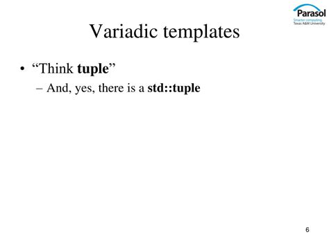 Ppt Variadic Templates Powerpoint Presentation Free Download Id