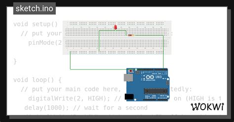 Arduino Uno Led Wokwi ESP32 STM32 Arduino Simulator