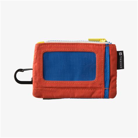 Color Block Pouch Wallet For Cards Cash Coins And More Thread
