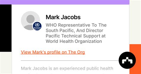 Mark Jacobs Who Representative To The South Pacific And Director