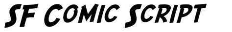 SF Comic Script Font By ShyFonts FontRiver