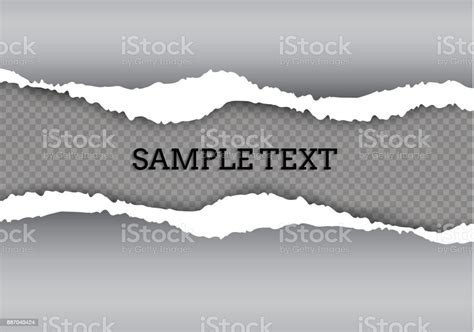 원활한 찢어진된 종이 텍스트를 위한 공간을 가진 투명 한 배경 벡터 아트와 일러스트 레이 션 0명에 대한 스톡 벡터 아트 및 기타 이미지 Istock
