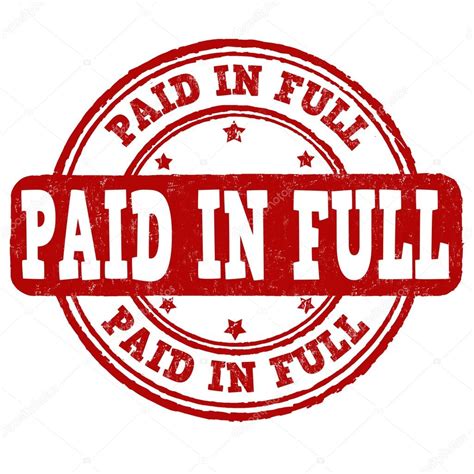 Paid In Full Stamp Clip Art