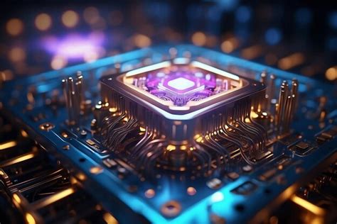 premium ai image core of artificial intelligence processor and magic