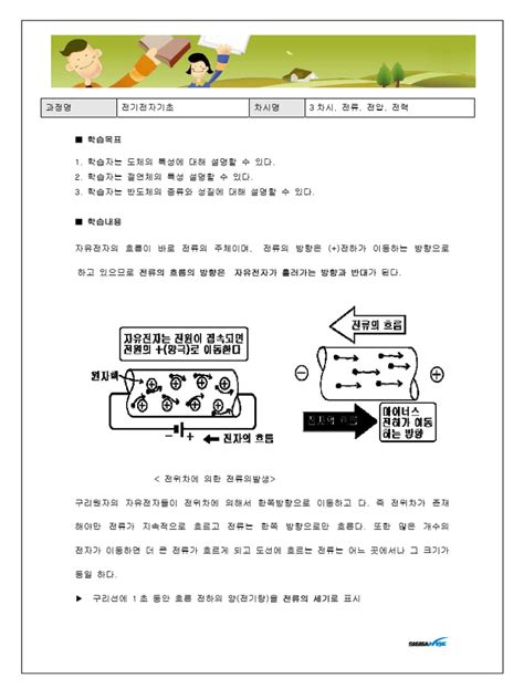3차시 전류전압 및 옴의 법칙 Pdf