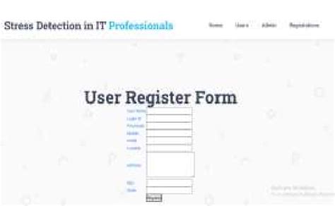 Figure 1 From Detection Of Stress In It Employees Using Machine