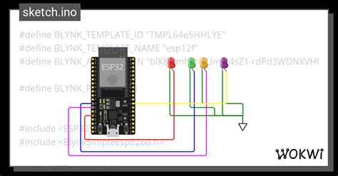 Prj26 Blynk Clound Wokwi Esp32 Stm32 Arduino Simulator