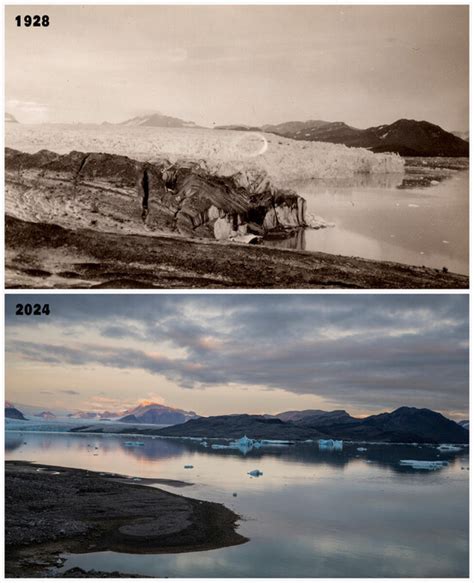 불과 반세기 만에장대한 북극 빙하 사라지고 맨땅 드러났다