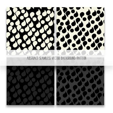 Premium Vector Black White Gray Classic Abstract Shapes Seamless Pattern Collection