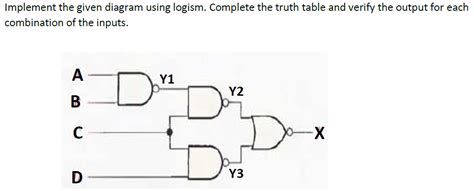 Solved Implement The Given Diagram Using Logism Complete